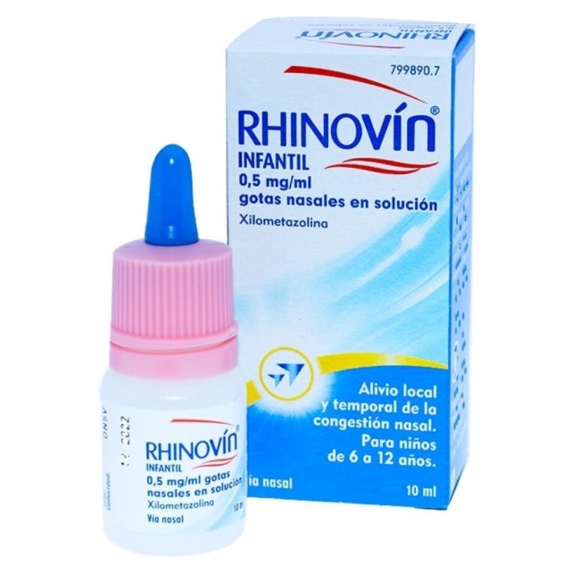 RHINOVIN KIDS 0,5 mg/ml GOTAS NASALES EN SOLUCION 1 FRASCO 10 ml ...